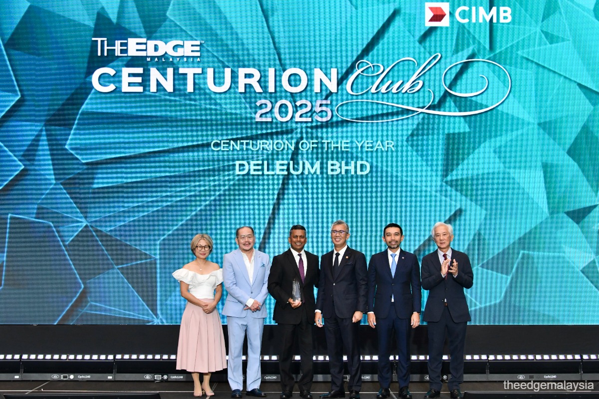 Deleum crowned Centurion of the Year as The Edge honours the best under RM1 bil | KLSE Screener